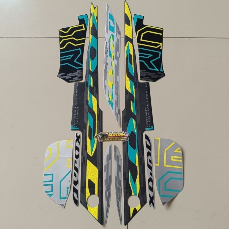 Jual Striping Yamaha Aerox rc 155 2023 2024 silver grey body standar ...