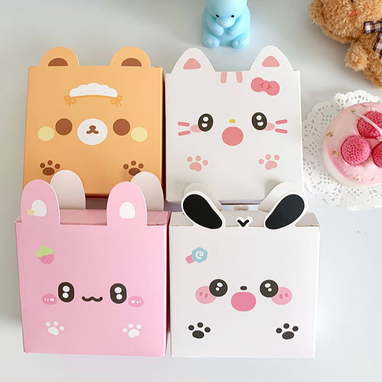 Jual [HARU] Cute Animal Series Square Goodie Box Hampers Gift Packaging ...