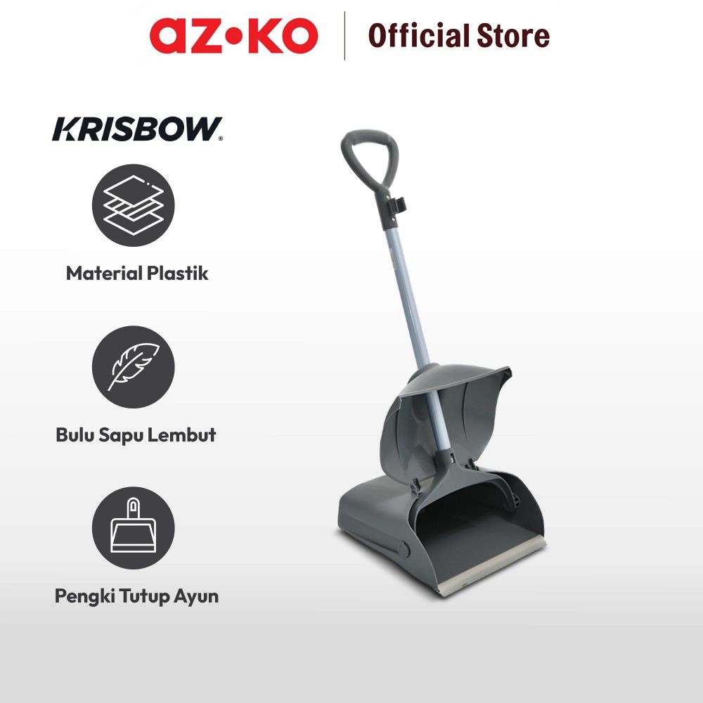 Jual AZKO Krisbow Pengki & Sapu - Abu-Abu Floor Cleaner Set Sapu Dan ...