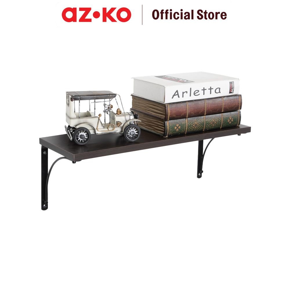Jual AZKO Masterspace 60X20X1.8 cm Rak Dinding Kayu - Hitam/Cokelat ...