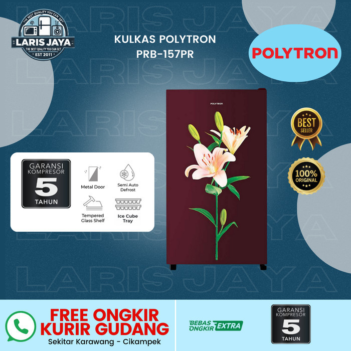 Jual KULKAS POLYTRON PRB-157PR 1 PINTU 157L - LOW WATT, ECO - KARAWANG ...
