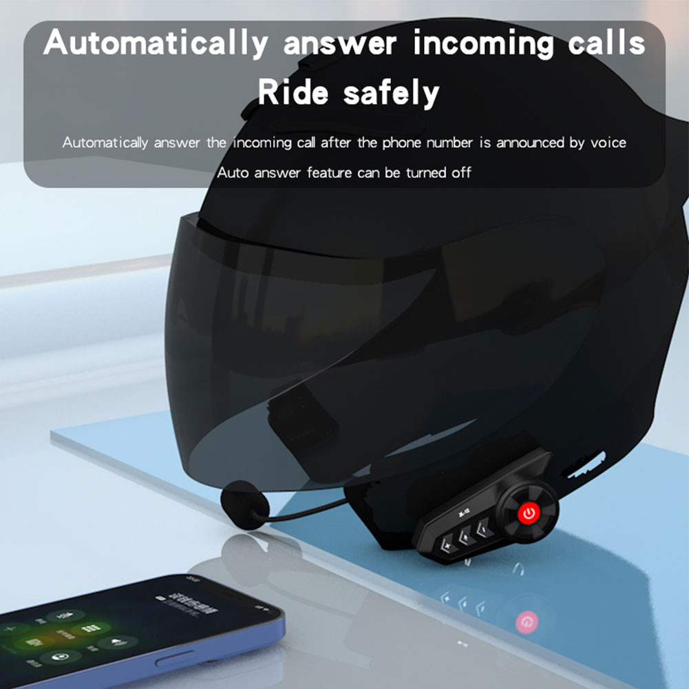 Jual Helm Bluetooth Headset Waterproof Noise Reduction Riding Motor ...