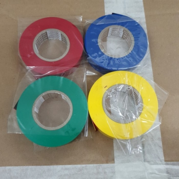 Jual SB99 isolasi nitto nito listrik warna merah kuning hijau biru ...