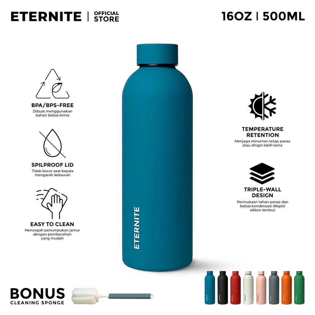 Jual ETERNITE Botella 16oz [24hours Cold | 24hours Hot] Insulated Water ...