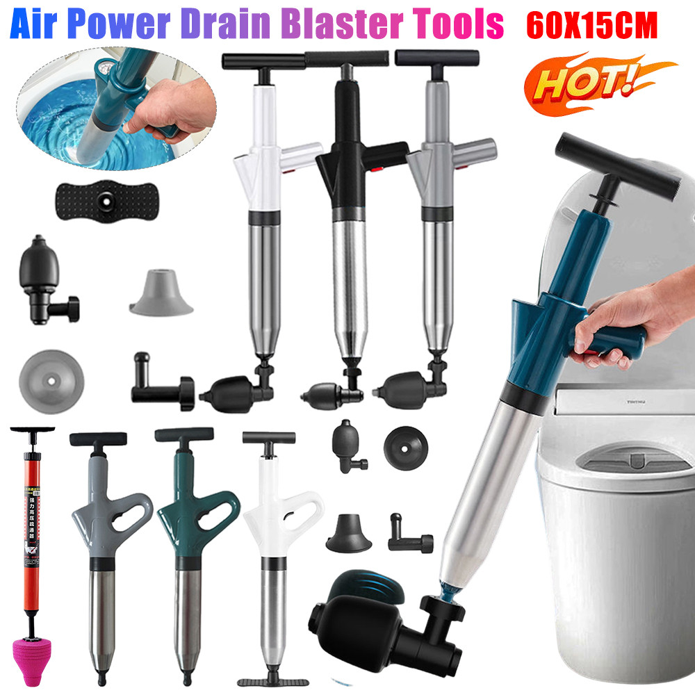 Jual High Pressure Toilet Plunger Water Pipe Dredger Air Drain Blaster ...