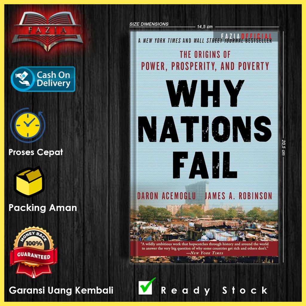 Jual Why Nations Fail by Daron Acemoglu (English/Indonesia) | Shopee ...