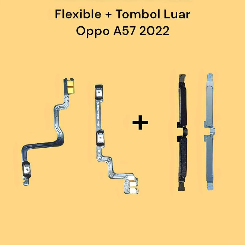 Jual Flexible On Off Volume + Tombol Luar Oppo A57 2022 / A57 CPH2387 (1 SET) | Shopee Indonesia