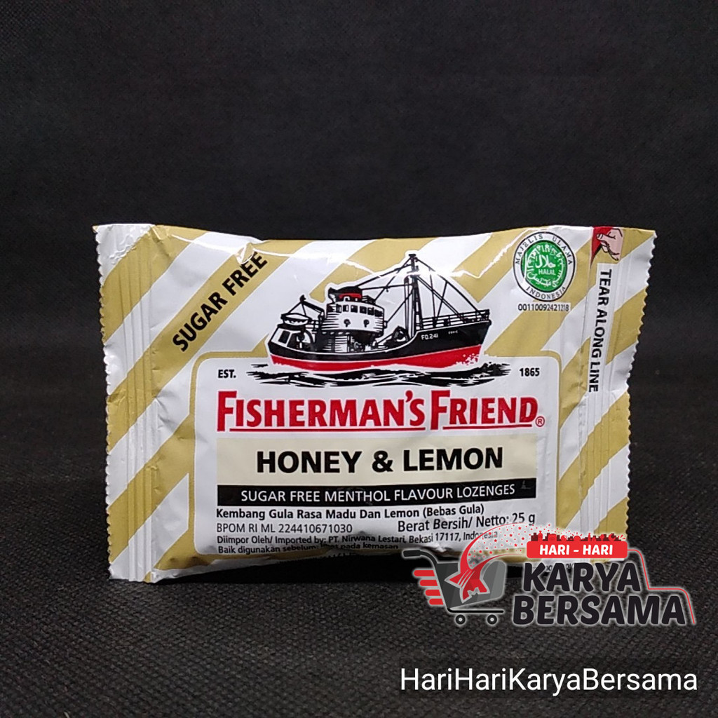 Jual PERMEN FISHERMAN'S FRIEND SUGAR FREE HONEY & LEMON 25GR | Shopee Indonesia