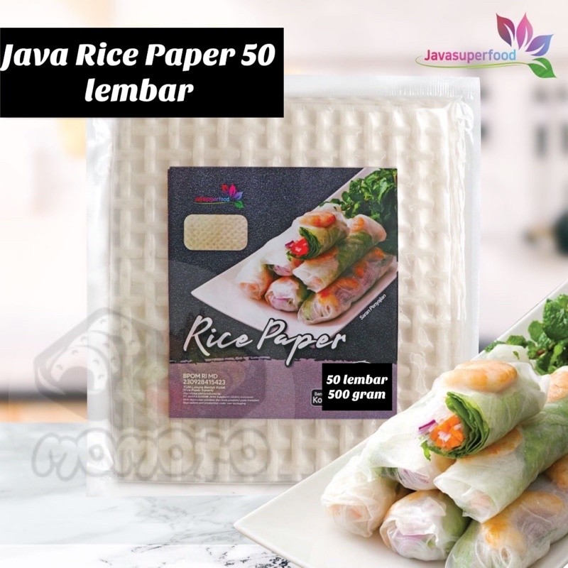 Jual Java Rice Paper KOTAK 50 Lembar Kulit Lumpia Beras Vietnam Banh ...