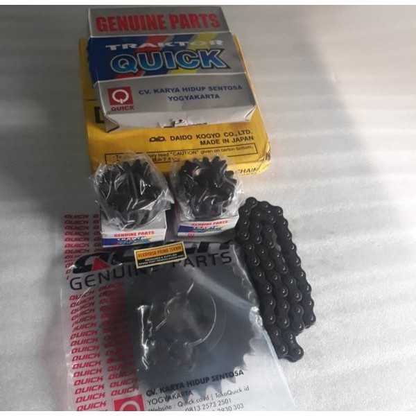 Jual Paket G1000 Rantai Gigi Rantai dan 2 Gigi Belok Traktor QUICK ...
