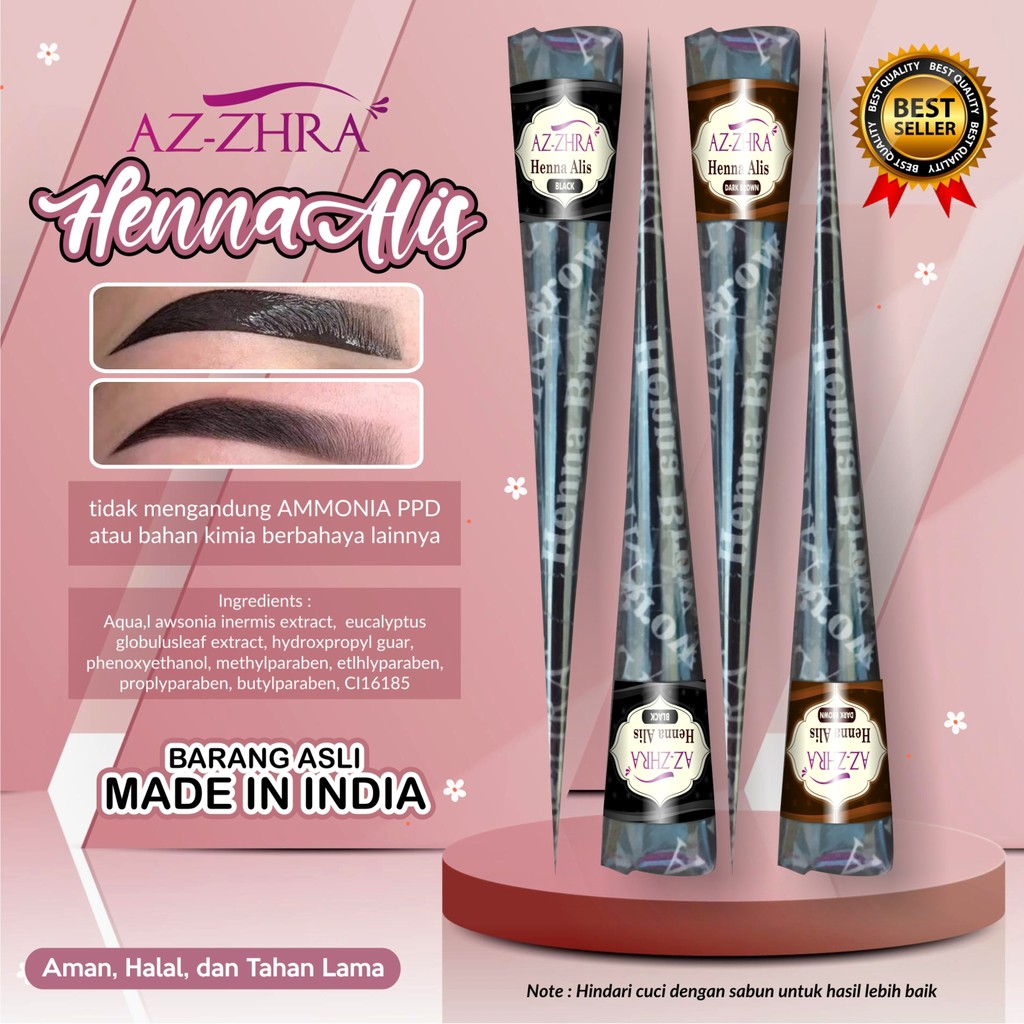 Jual AZ-ZHRA HENNA ALIS HENNA EYEBROW | Shopee Indonesia