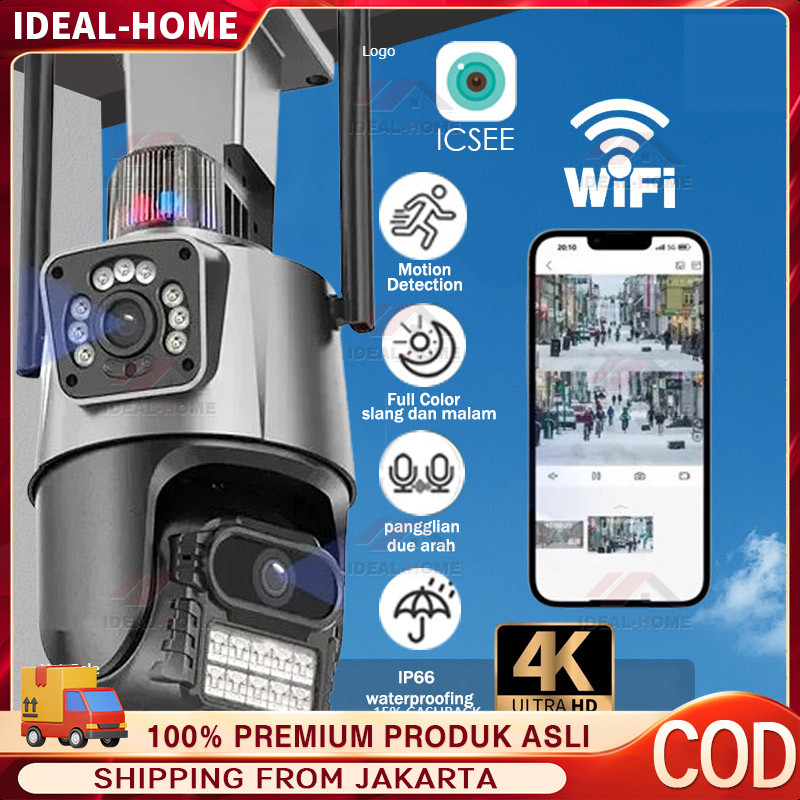 Jual V380 pro CCTV camera Dual Lens WiFi Kamera 4K Panorama 360 ...