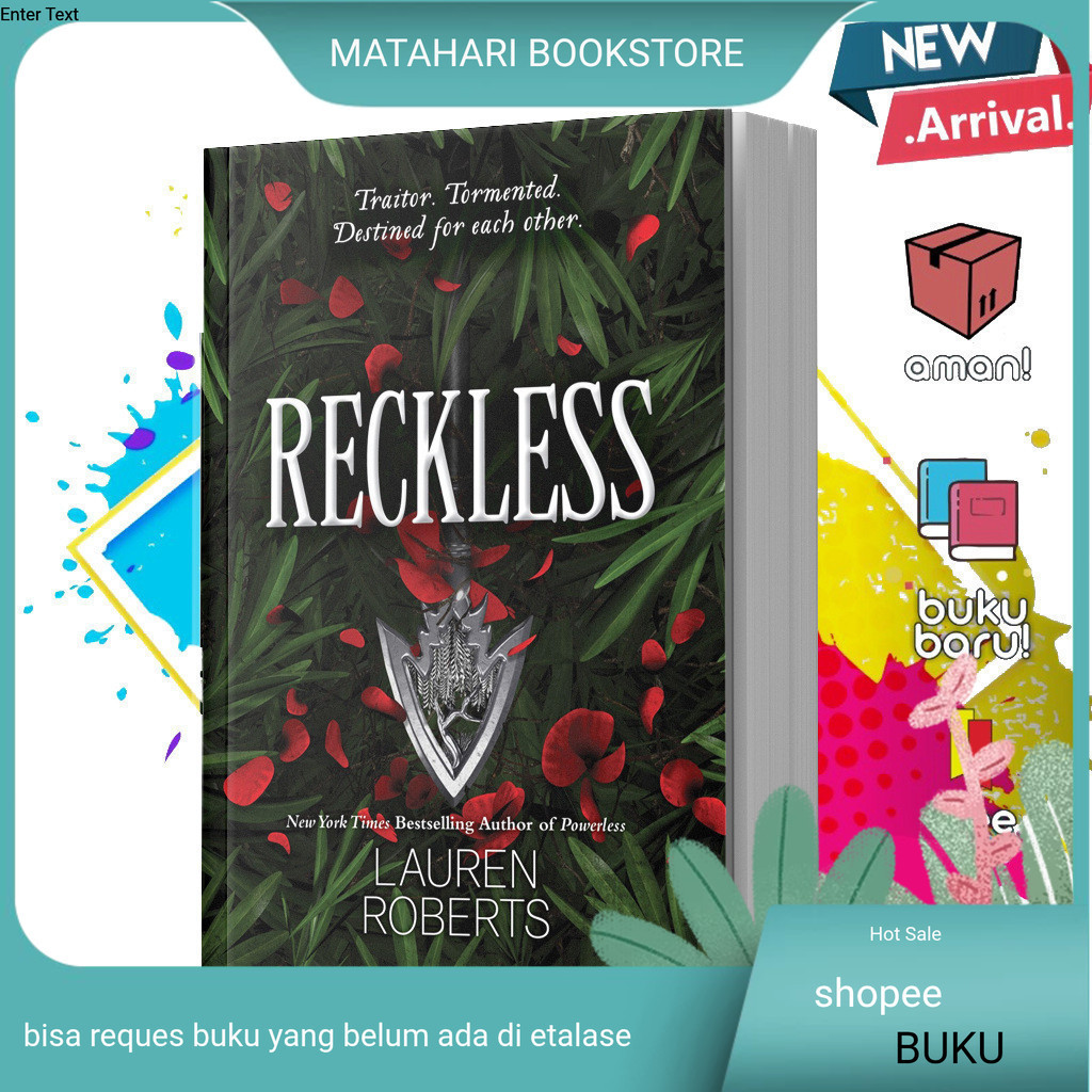 Jual Buku Reckless (The Powerless Trilogy, #2) by Lauren Roberts | Shopee Indonesia