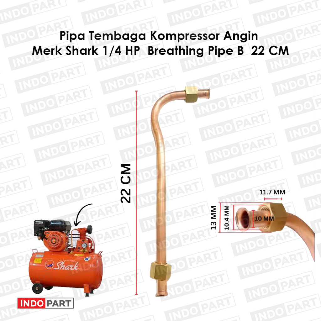 Jual Pipa Tanda Tanya 1/4 HP SHARK Discharge Pipe B 1/4 HP SHARK Pipa ...