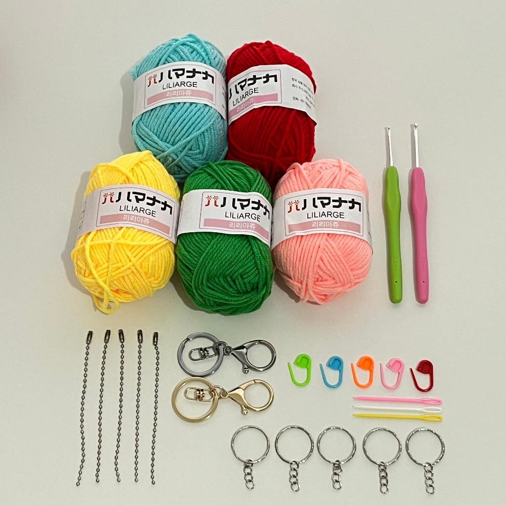 Jual STUDIO RAJUT - (PAKET D) STARTER KIT CROCHET RAJUT PEMULA SET KIT ...