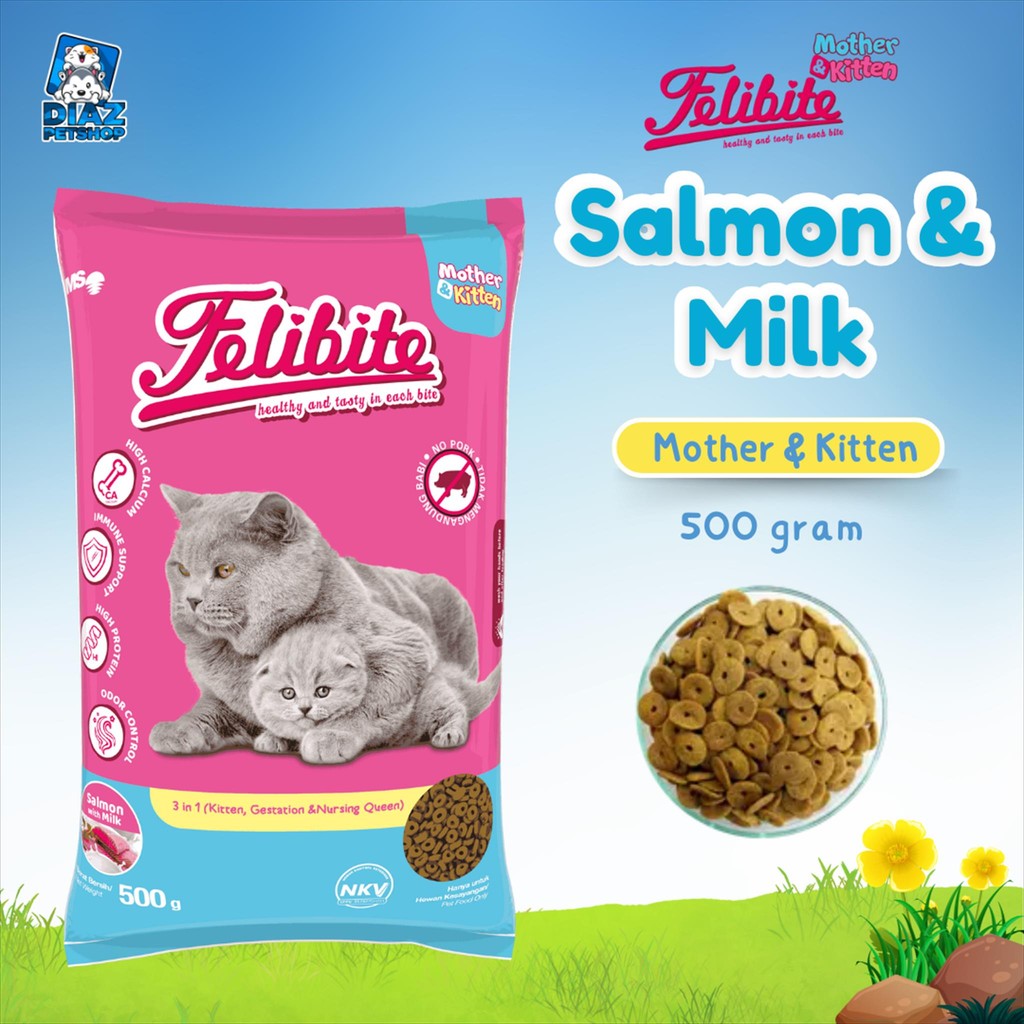 Jual REPACK FELIBITE MOTHER & KITTEN 500GR / MAKANAN KUCING | Shopee ...