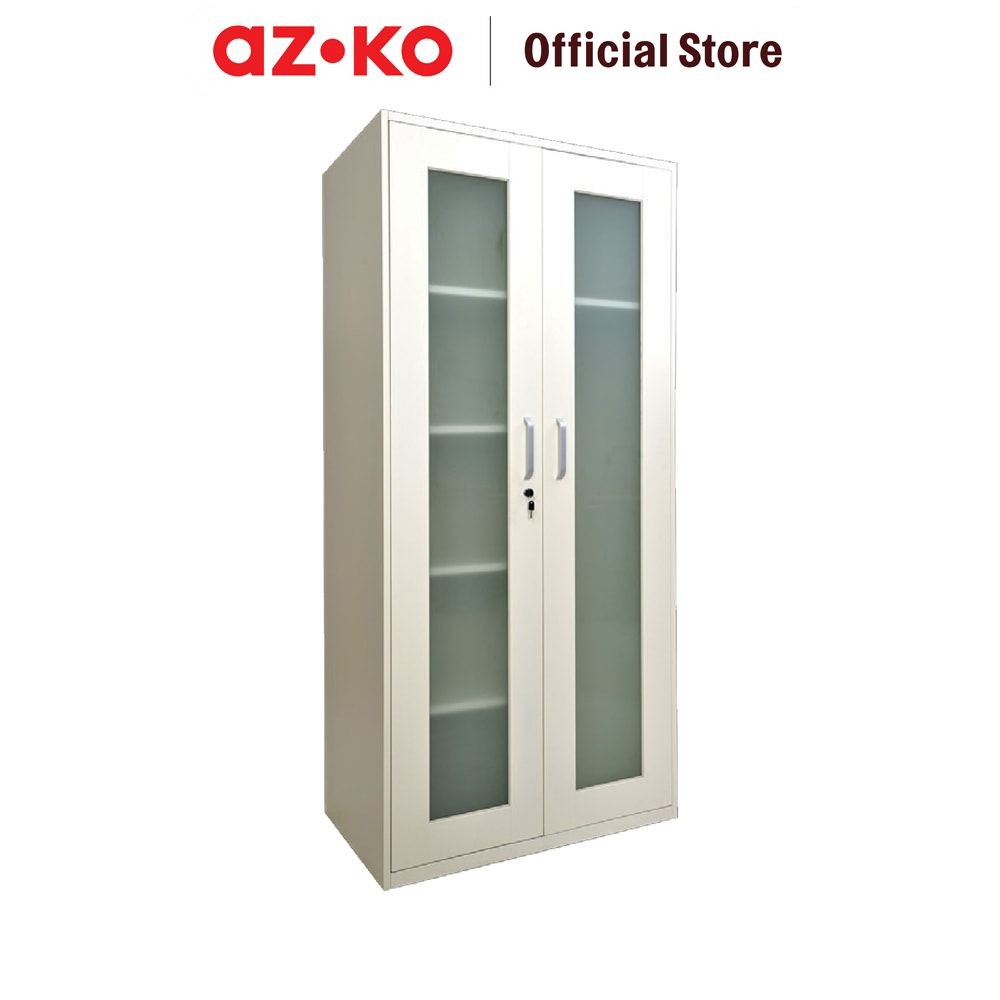 Jual AZKO Masterspace Lemari Pakaian 2 Pintu Kaca - Putih Wardrobe ...