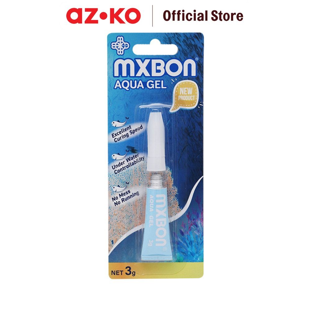 Jual AZKO Mxbon Lem Underwater Aqua Scape Gel 3 gr Lem Segel Anti Bocor ...
