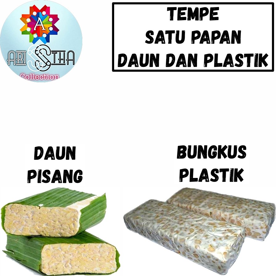 Jual Tempe Satu Papan Daun Pisang dan Bungkus Plastik | Shopee Indonesia