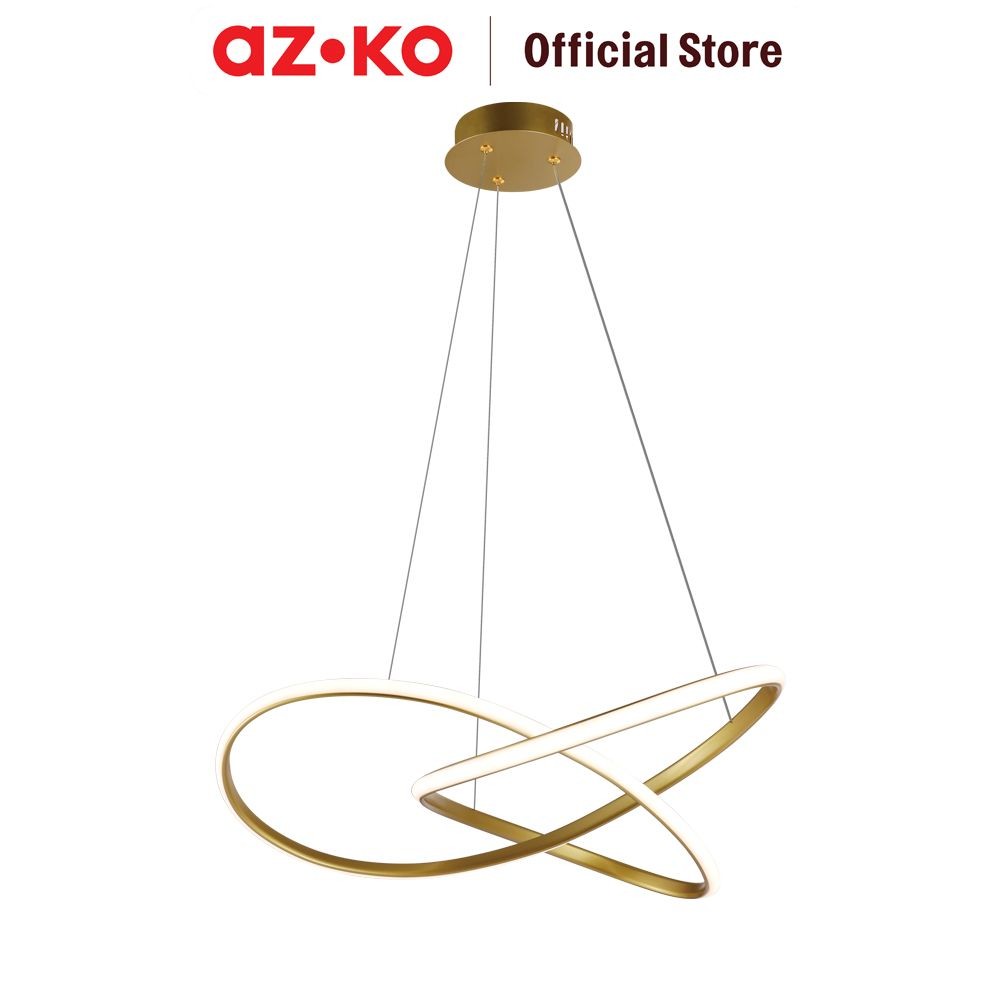 Jual AZKO Eglare Bono Lampu Gantung Hias Led 3cct - Gold Hanging Lamp ...