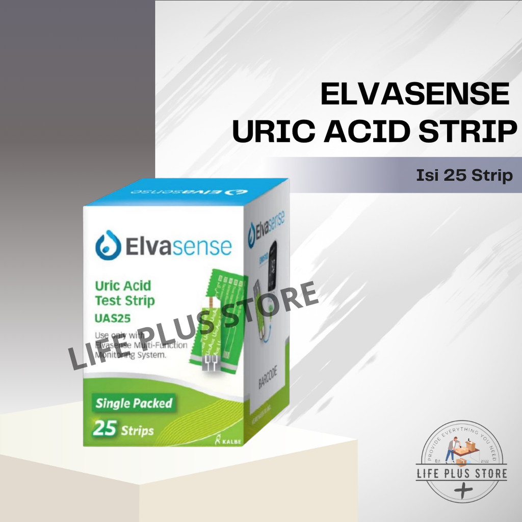 Jual Test Strip Uric Acid ElvaSense / Strip Asam Urat Elvasense ...