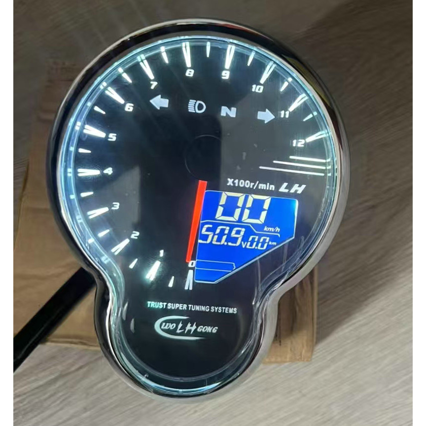 Jual LCD DISPLAY 48v60v72v Speedometer+Battery Level/Voltage/Light ...