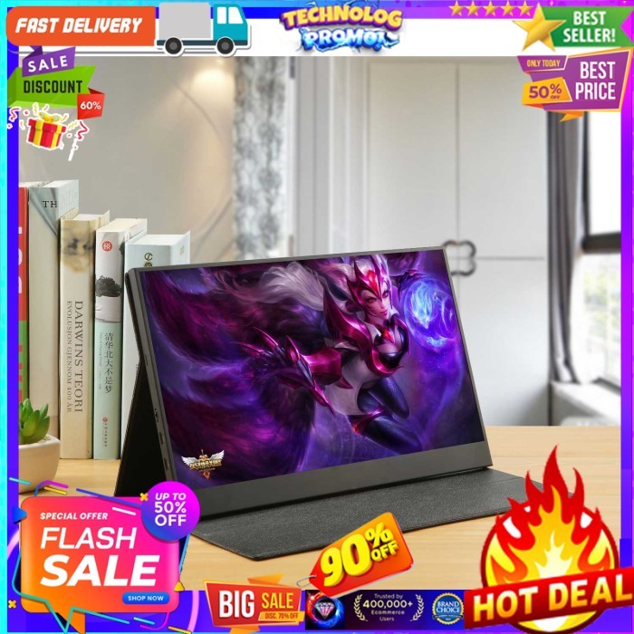 Jual Portable Monitor 17.3Inch Full HD 1080P IPS 60Hz HDMI 1730XTS ...