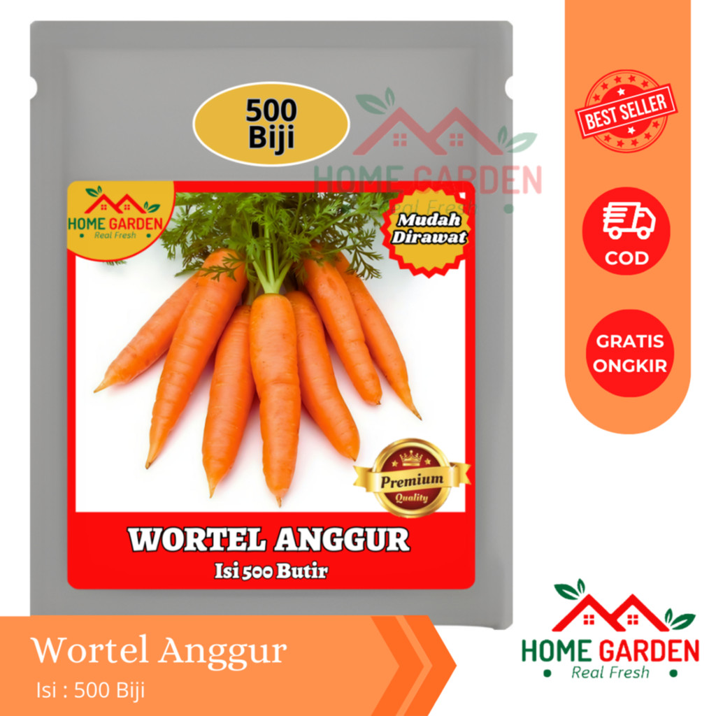 Jual Benih Bibit Sayuran WORTEL ANGGUR 500 Biji Wortel Manis tipe ...