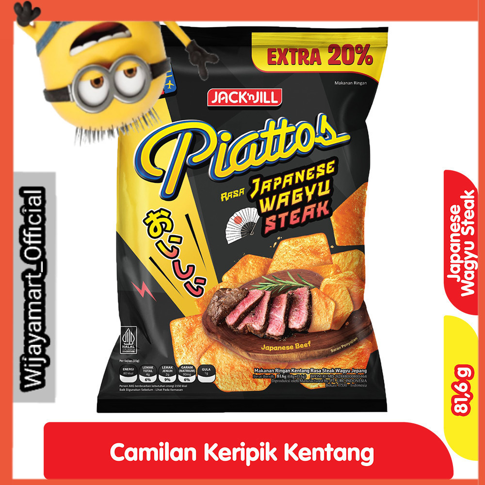 Jual Piattos Snack Kentang Japanese Wagyu Steak 81.6 g | Shopee Indonesia