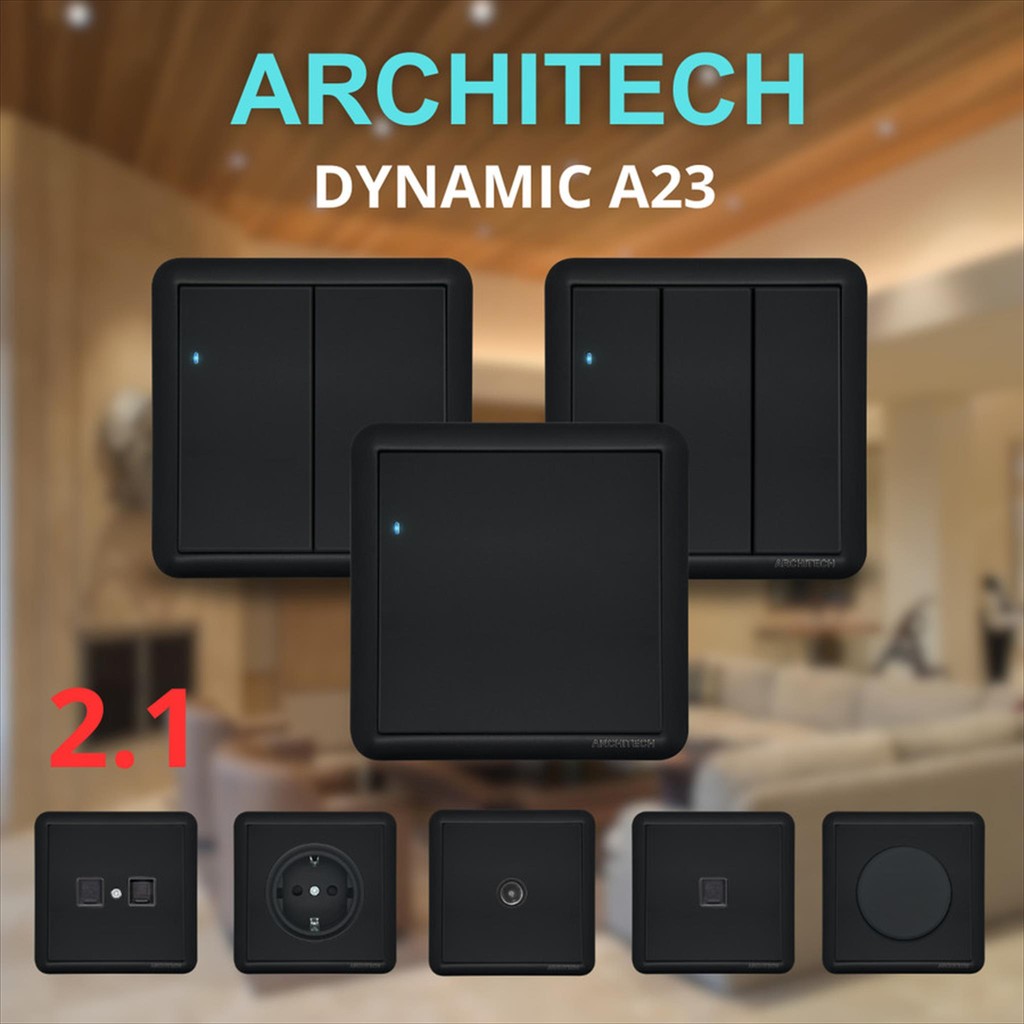 Jual ARCHITECH SAKLAR DYNAMIC A23 BLACK SERIES | Shopee Indonesia