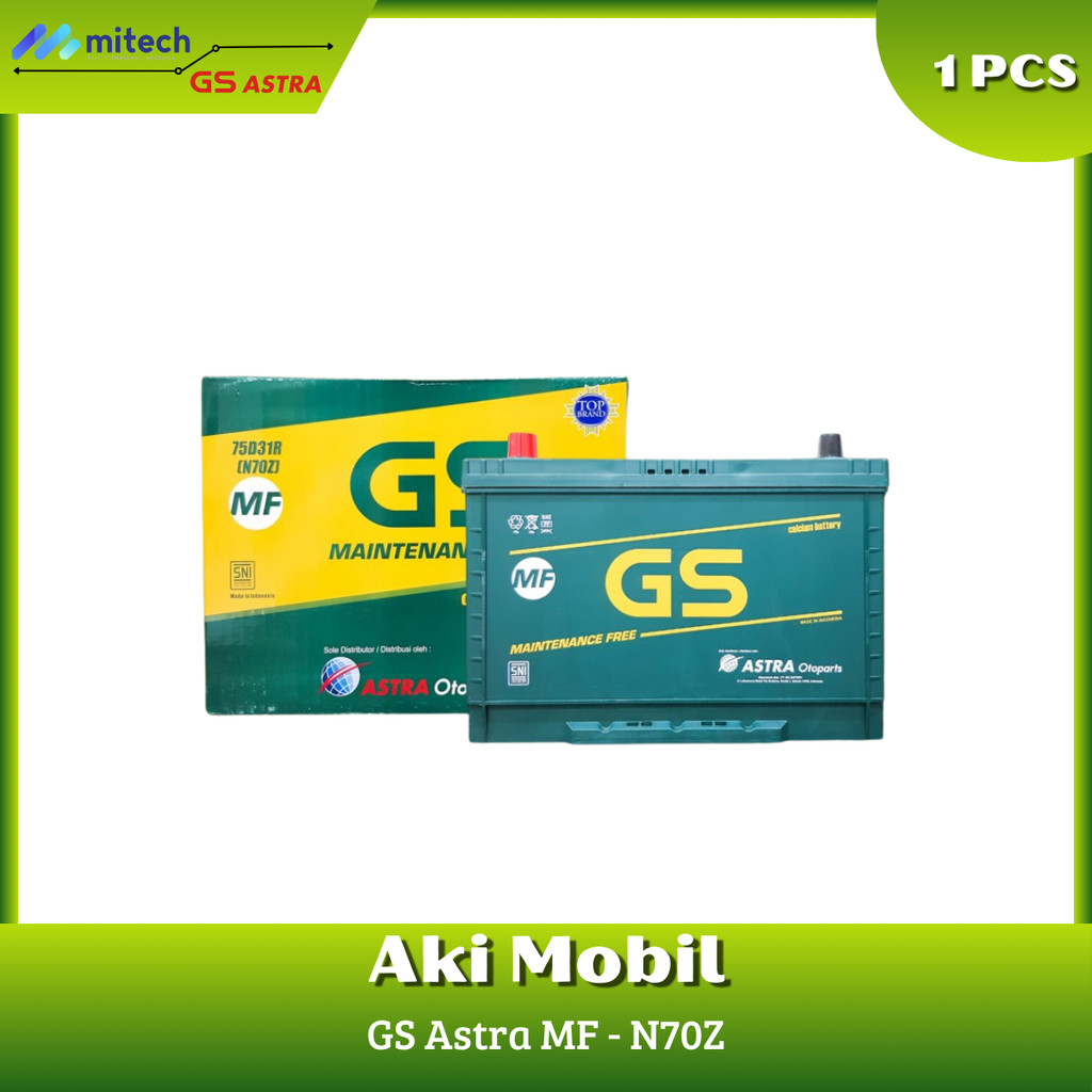 Jual GS MF Aki Kering Mobil Isuzu ELF N70Z / 75D31R 12V / 75Ah | Shopee ...