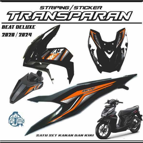 Jual STIKER TRANSPARAN STIKER STRIPIPING TRANSPARAN HONDA BEAT DELUXE ...