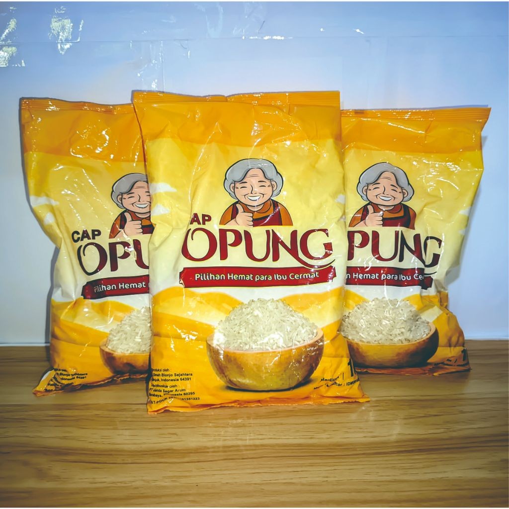 Jual Beras Cap Opung Pulen Kemasan 1kg Murah | Shopee Indonesia