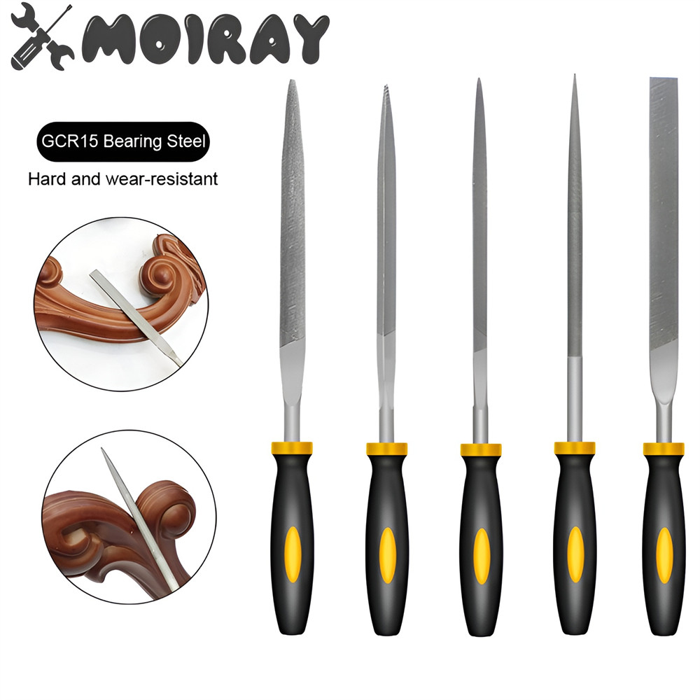 Jual 3x140 4x160mm 5pcs Mini Metal Rasp Needle Files Set Wood Carving ...