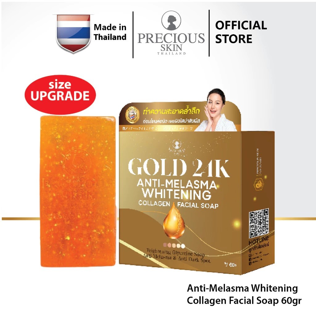 Jual Precious Skin Gold 24K Anti-Melasma Whitening collagen Facial Soap ...