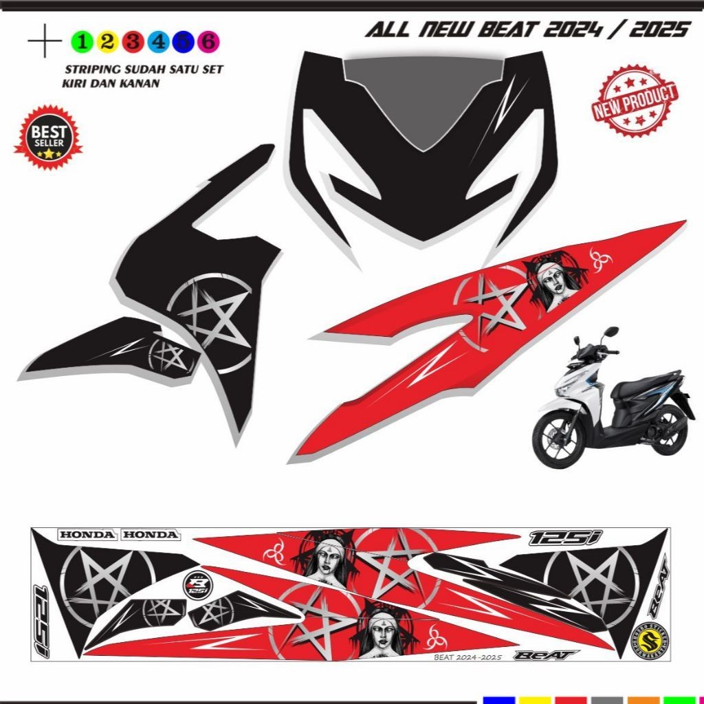 Jual VARIASI STRIPING KEREN BEAT 2024 / STIKER BEAT BARU 2025 / VARIASI ...
