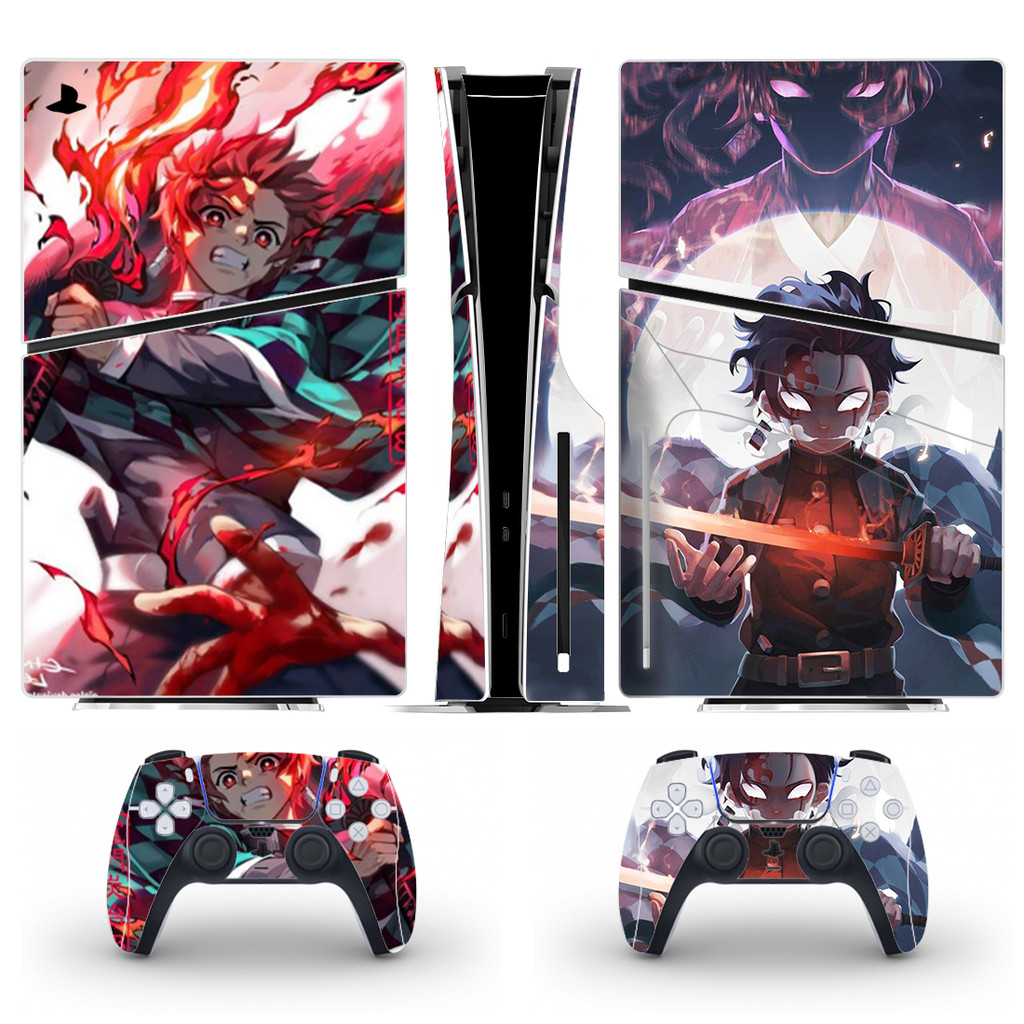 Jual New Anime PS5 Slim Disc Skin Sticker for Console & 2 Controllers ...