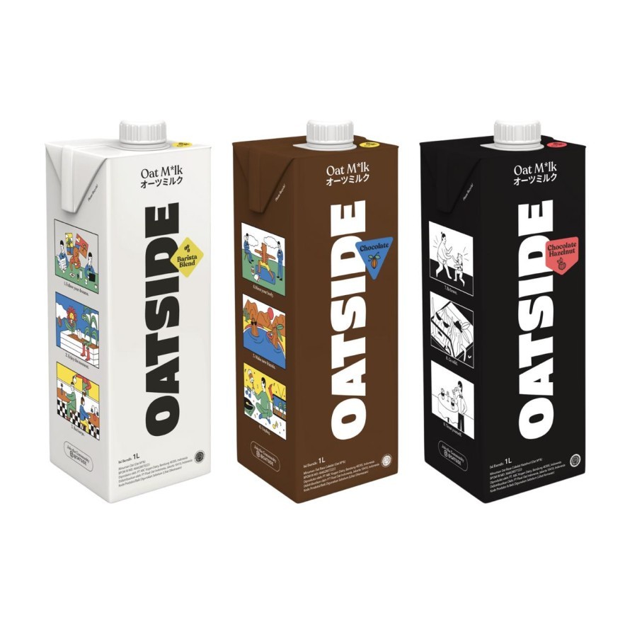 Jual OATSIDE OAT MILK 1L / Susu Oat Gandum / Lactose & Dairy Free ...
