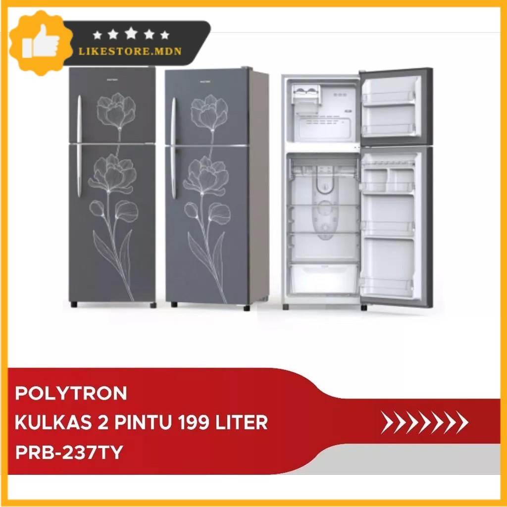Jual POLYTRON KULKAS 2 PINTU PRB-237-TY | Shopee Indonesia