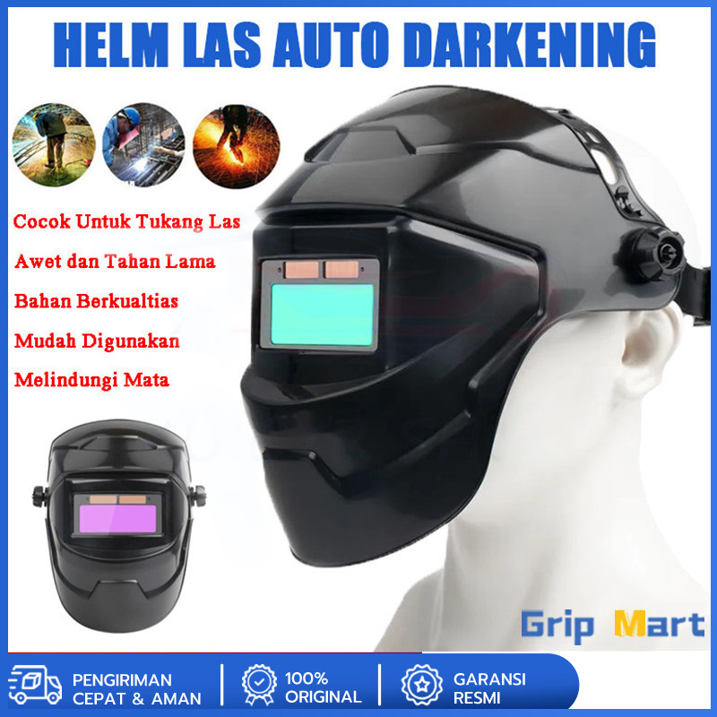 Jual [COD] Helm Kedok Las Otomatis Las Auto Dark Welding Helmet Safety ...