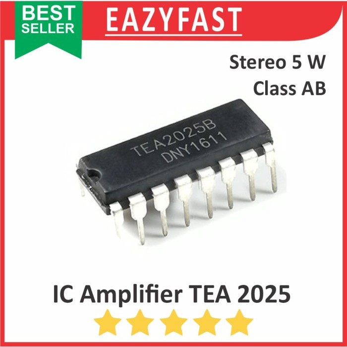 Jual IC Audio Power Amplifier TEA2025 TEA 2025 B Transistor Chip Ampli Speaker Aktif Sound ...