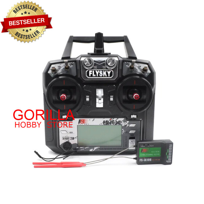 Jual FLYSKY FS-i6X 10CH plus FS-IA10B transmitter FSi6X rc plane ...