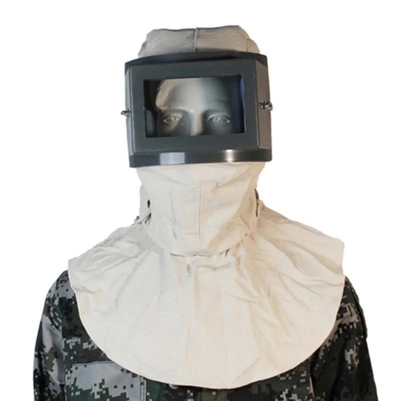 Jual Sand Blasting Cap Industrial Dust Proof Cap Anti Wind Respirator ...
