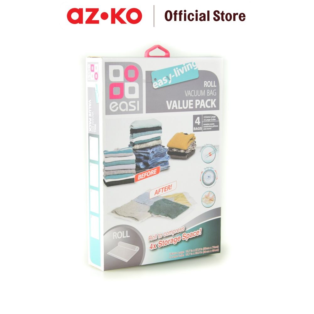 Jual AZKO Stora Set 4 Pcs Kantung Vakum Roll Ekonomis Vakum Bag ...