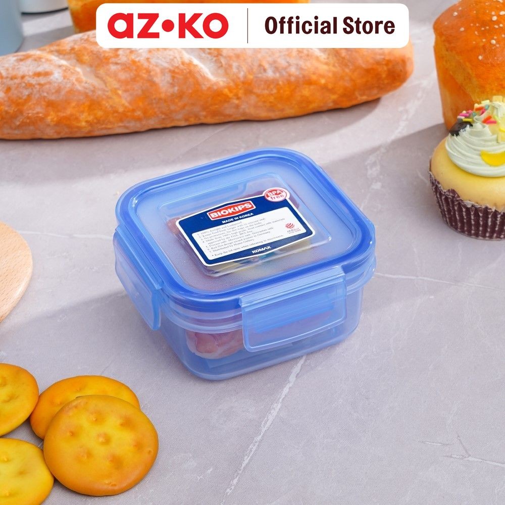 Jual AZKO Komax 300 Ml Biokips Wadah Makanan Square S1 | Shopee Indonesia