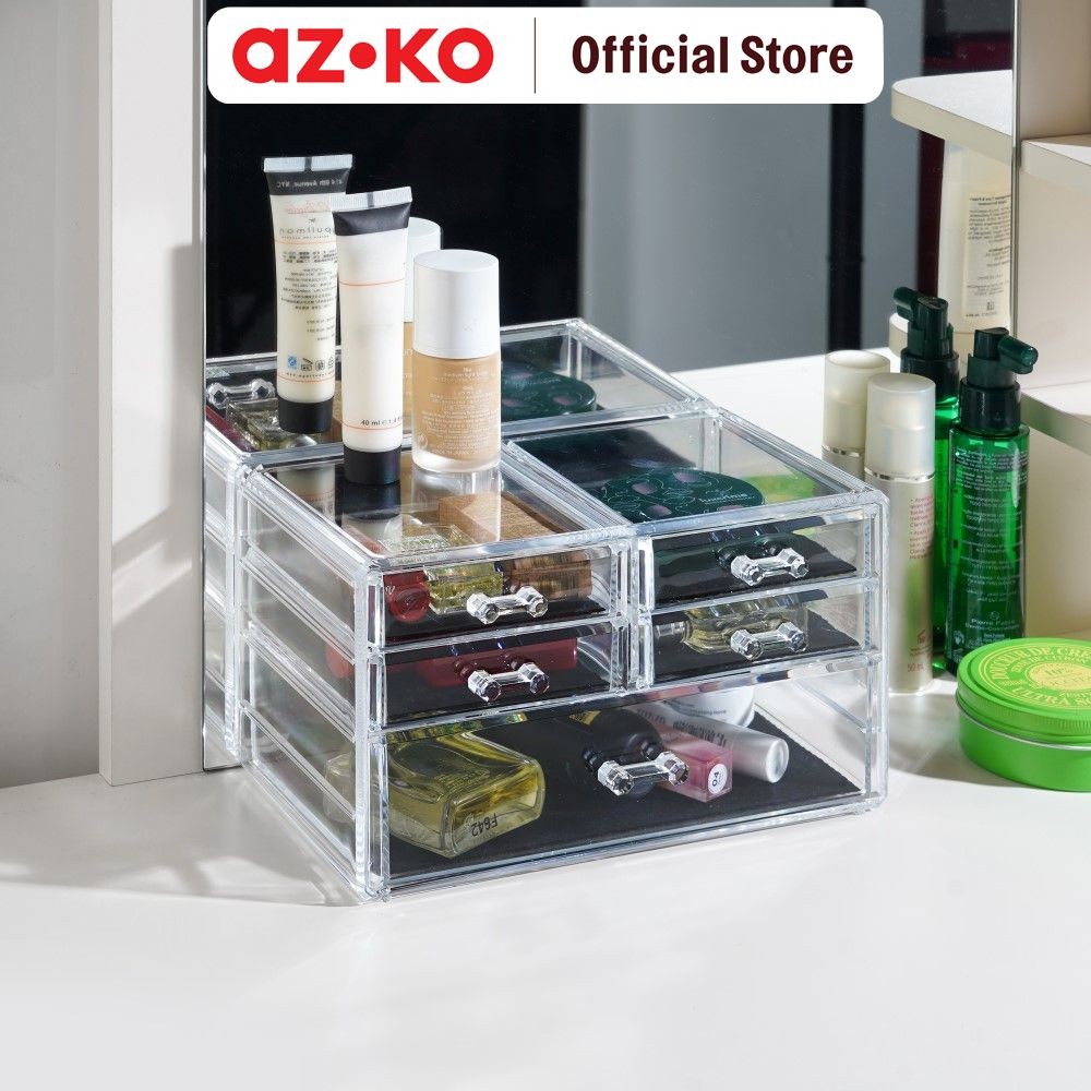 Jual AZKO Stora Organizer Kosmetik Dengan 5 Laci Transparan | Shopee ...