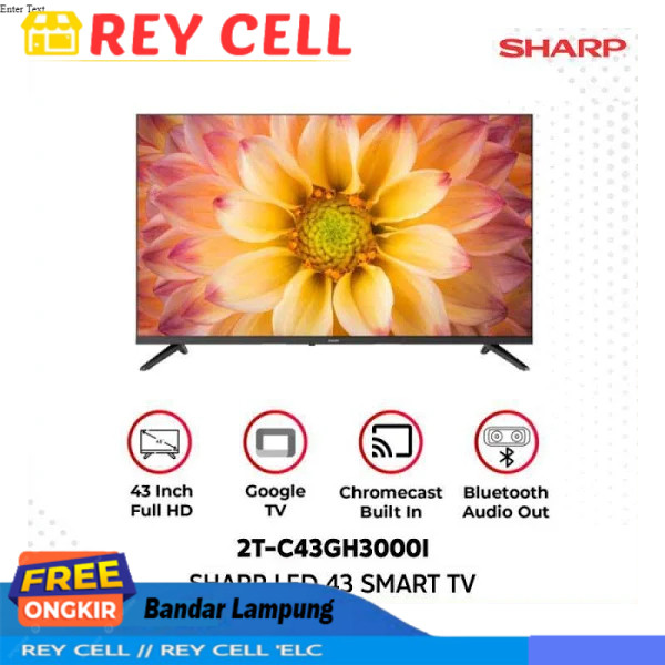 Jual Sharp LED Google TV 43 Inch 2T C43GH3000i HD with HDR / 43GH3000i GARANSI RESMI | Shopee ...