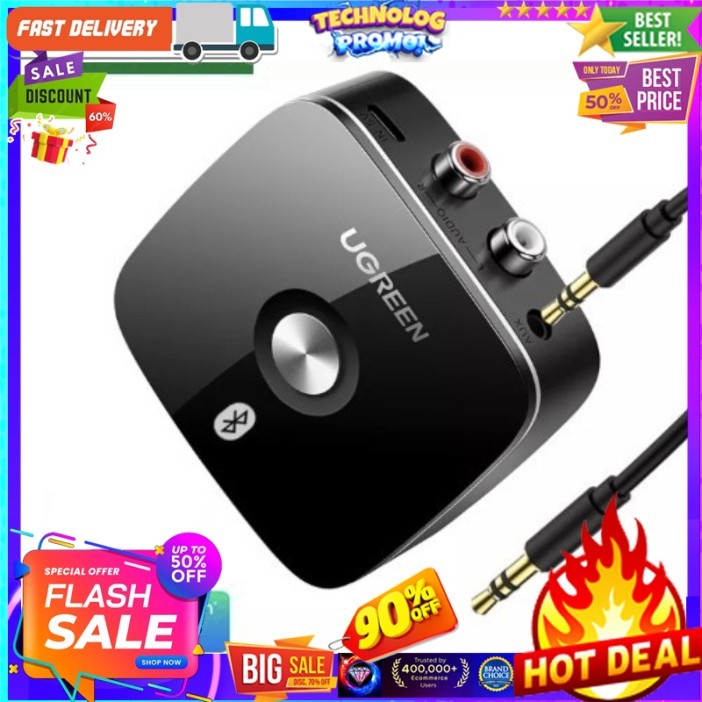 Jual UGREEN ORIGINAL BLUETOOTH 5.0 RECEIVER AUDIO UBAH SPEAKER JD ...