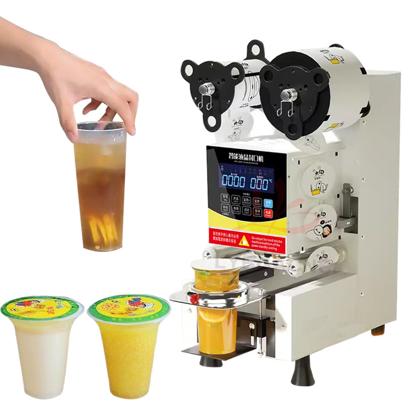 Jual Full Automatic Cup Sealer for Milk Tea Shop, Plastic Paper Cup ...