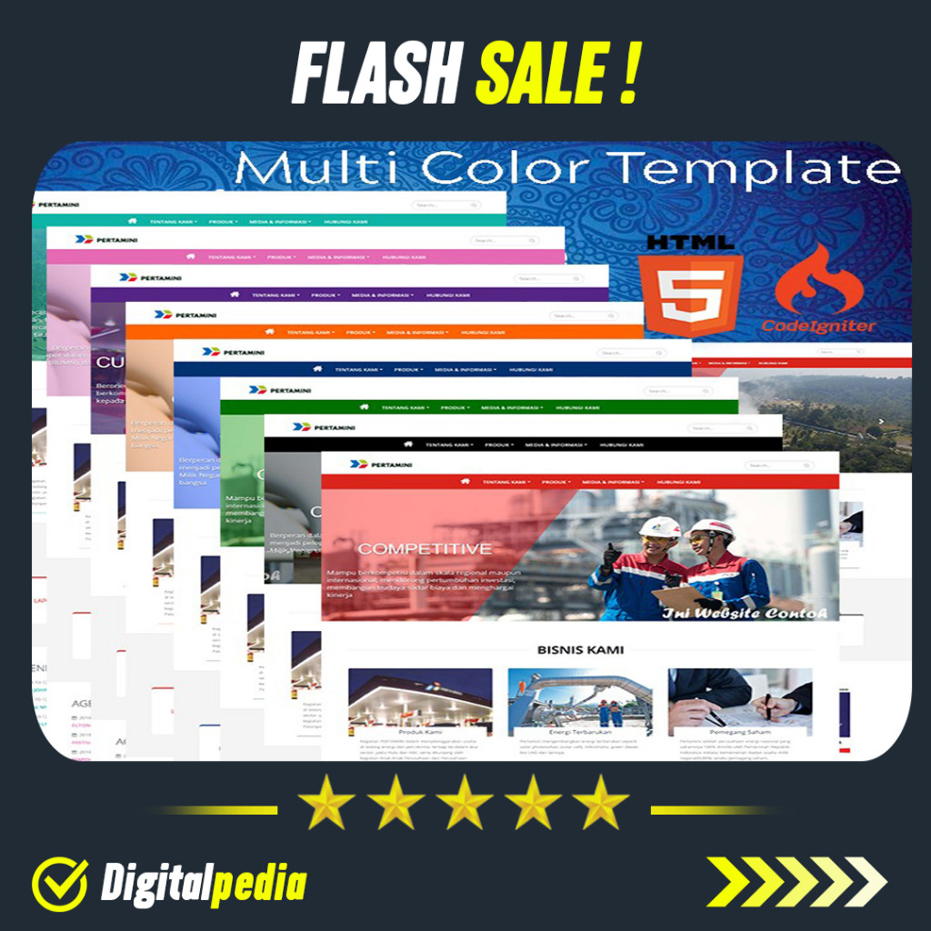 Jual Source Code Program Website Company Profile Perusahaan Professional Framework CodeIgniter ...